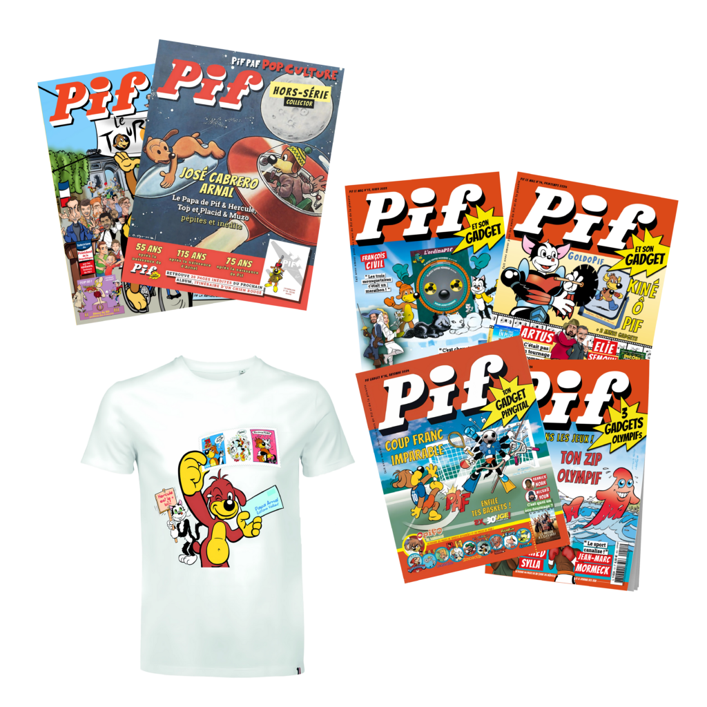 Abonnement Pif Le Mag + Hors-séries + T-shirt - Pif Gadget